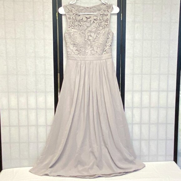 Lulus | Dresses | Lulus Grey Crochet Bodice Sweetheart Empire Waist ...